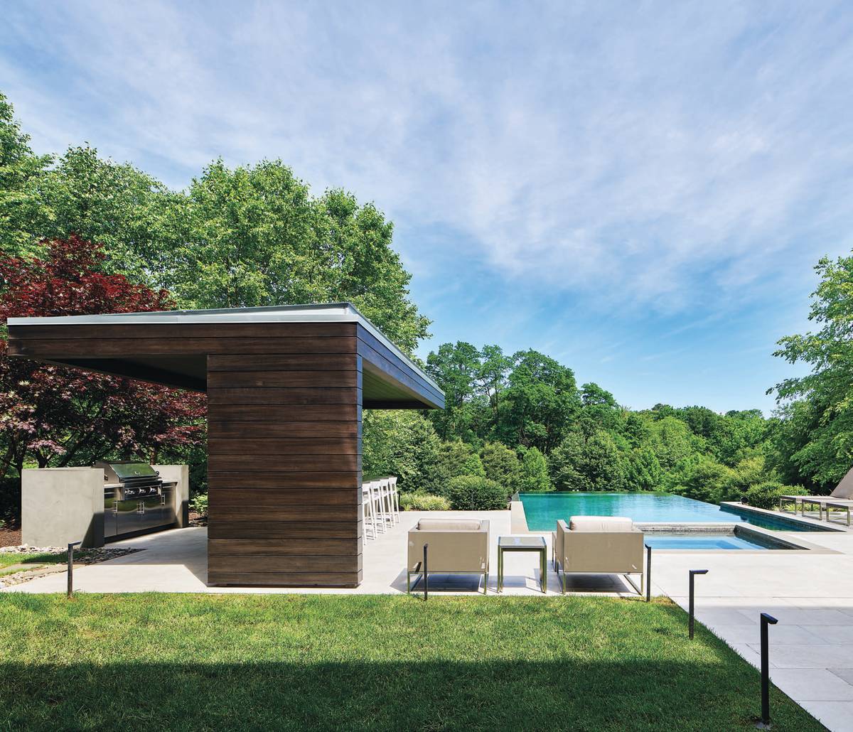 This Main Line Pool Area Upgrade Is Made for Entertaining
