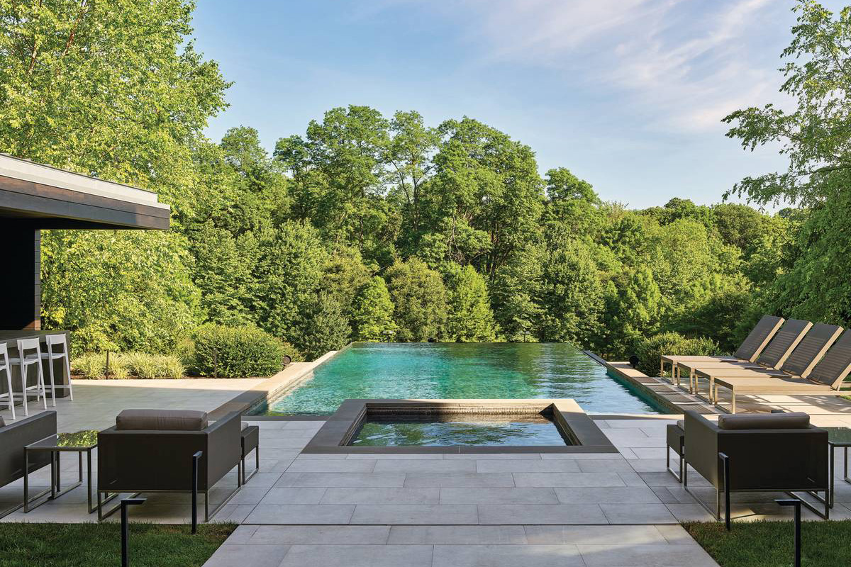This Main Line Pool Area Upgrade Is Made for Entertaining